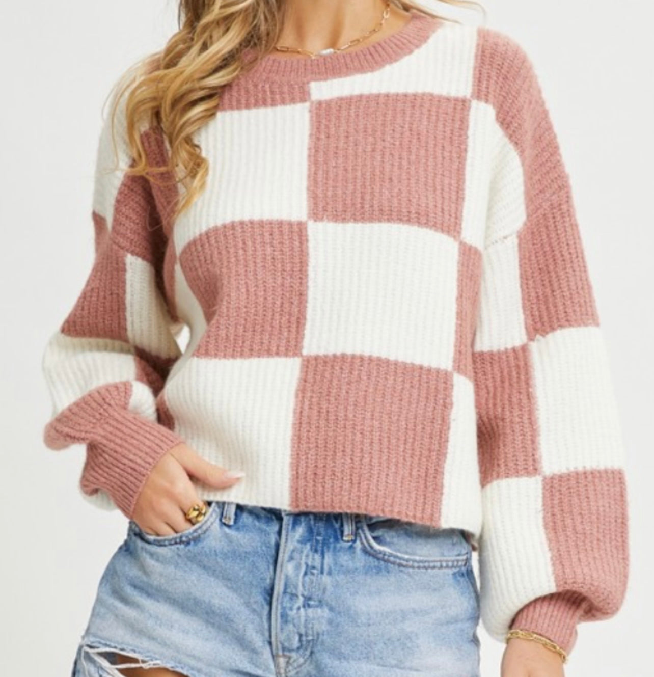 Checker Sweater – Lucy & Marie